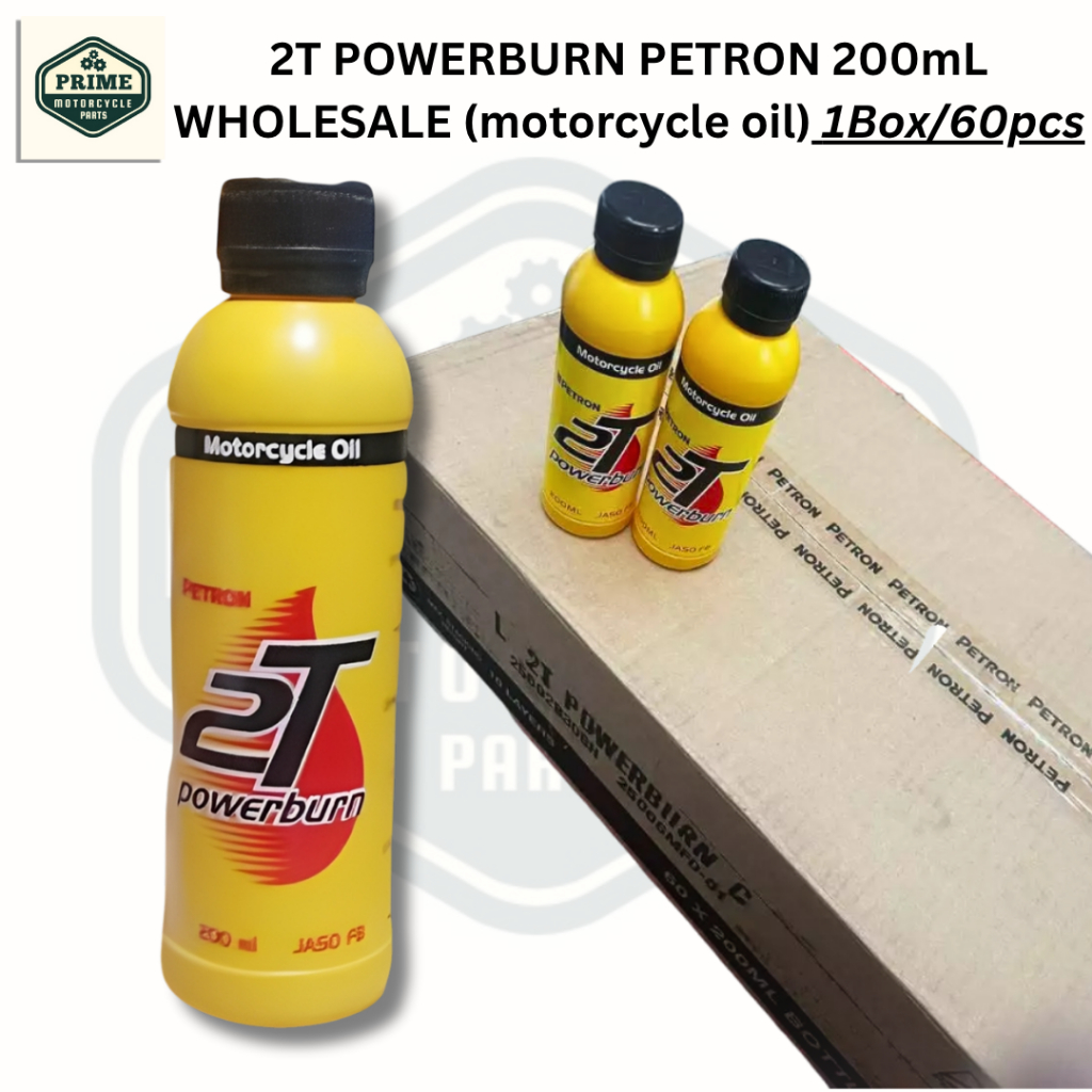 2T Powerburn Petron 200mL Wholesale 1Box/60pcs (motorcycle oil ...