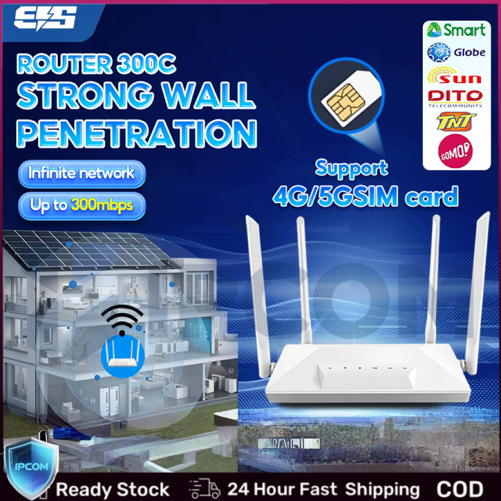 IPCOM 4G/5G SIM Card WiFi Router Multi-Mode Wi-Fi Gigabit Router Router ...