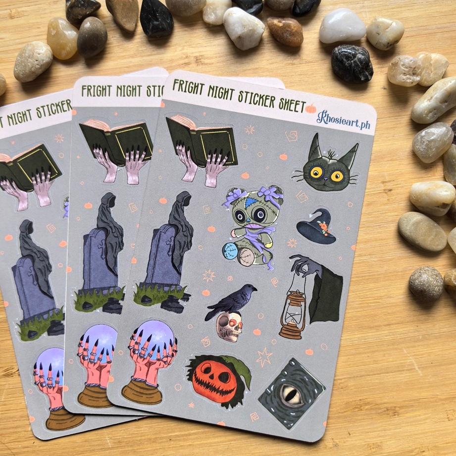Fright Night Sticker Sheet | Shopee Philippines