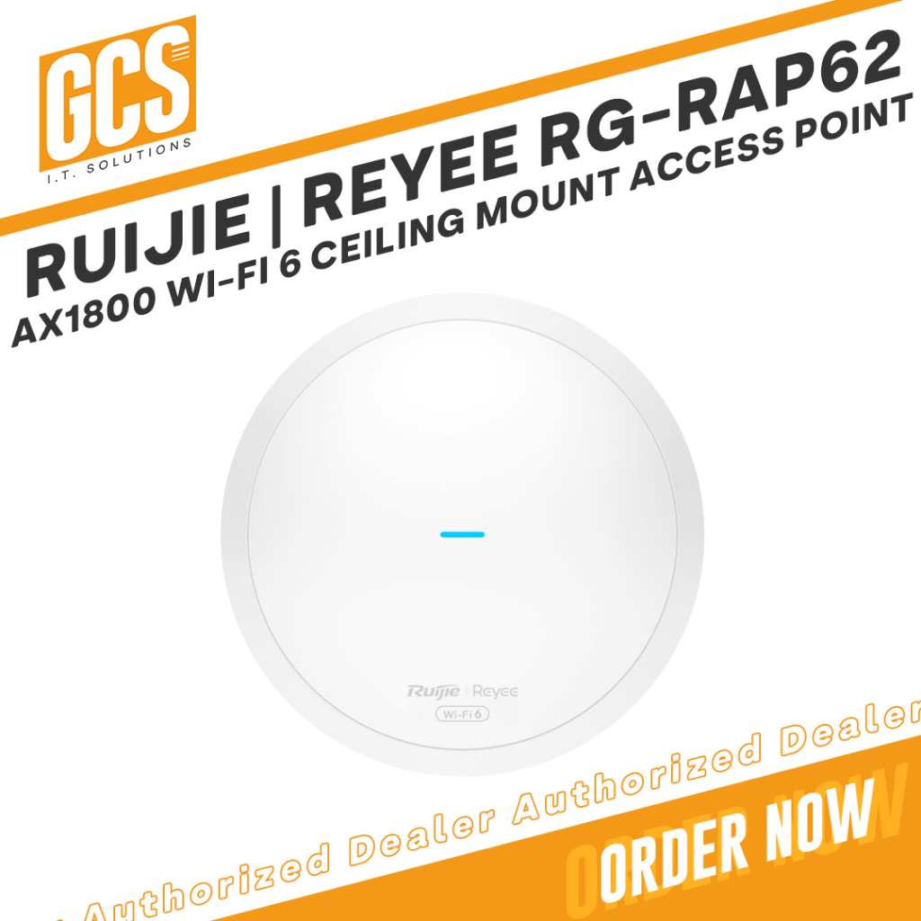 Ruijie | Reyee RG-RAP62 Wi-Fi 6 AX1800 Ceiling-Mount Access Point AP ...