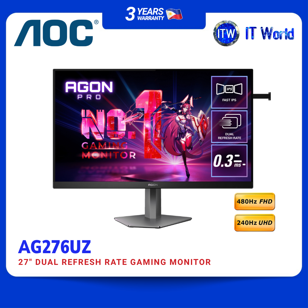 AOC AGON PRO AG276UZ 27", Fast IPS, 4K 3840×2160 240Hz / FHD 1920×1080 ...