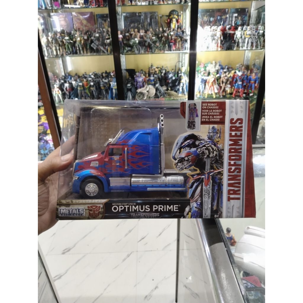 Jada Metal Die Cast 1:24 Transformers TLK Misb Optimus Prime | Shopee ...