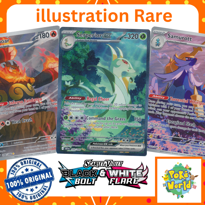 Illustration Rare - BLK WHT - Black and White Singles - Pokemon TCG ...