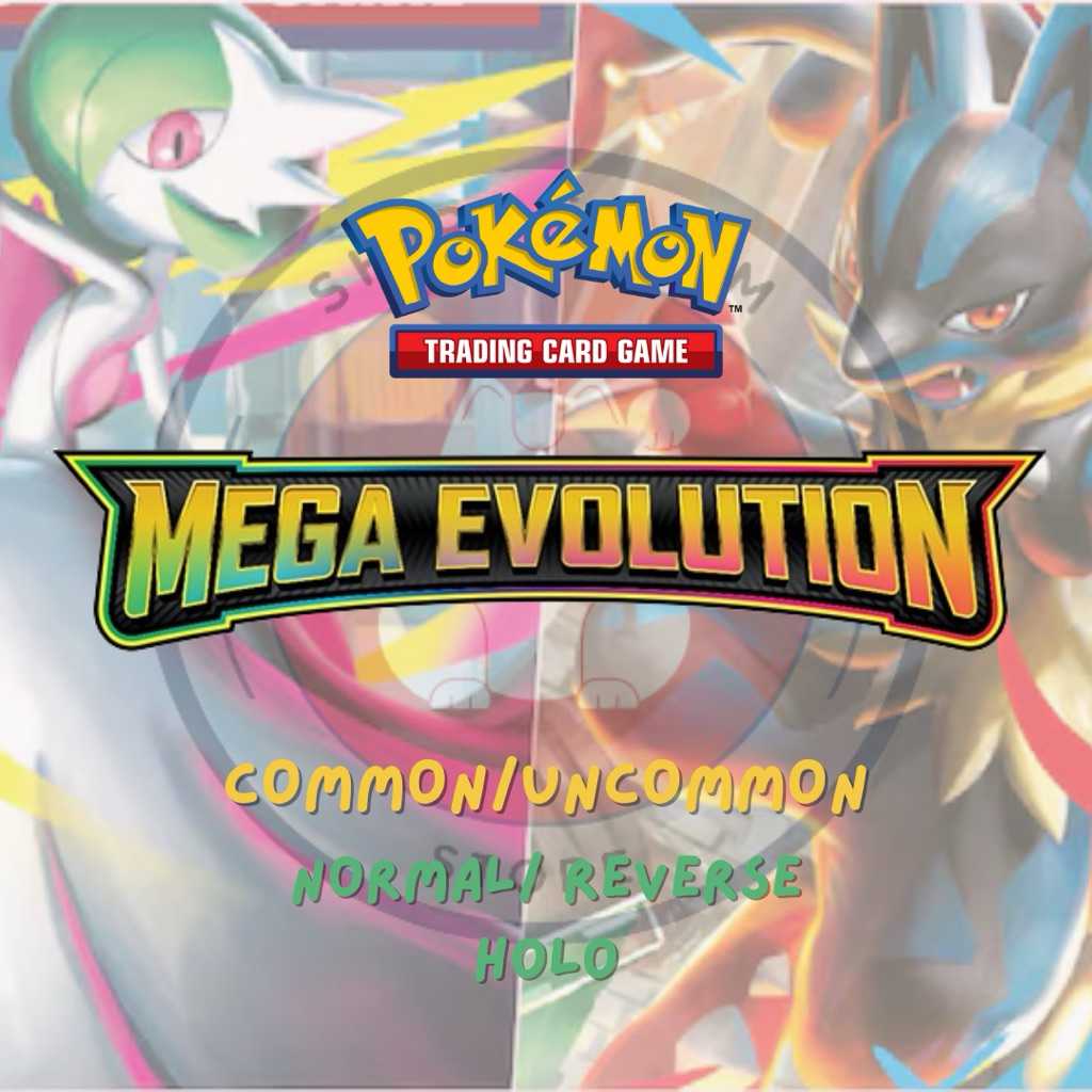 Pokemon TCG: 2/2 ME01 Mega Evolution Common Uncommon Normal Reverse ...