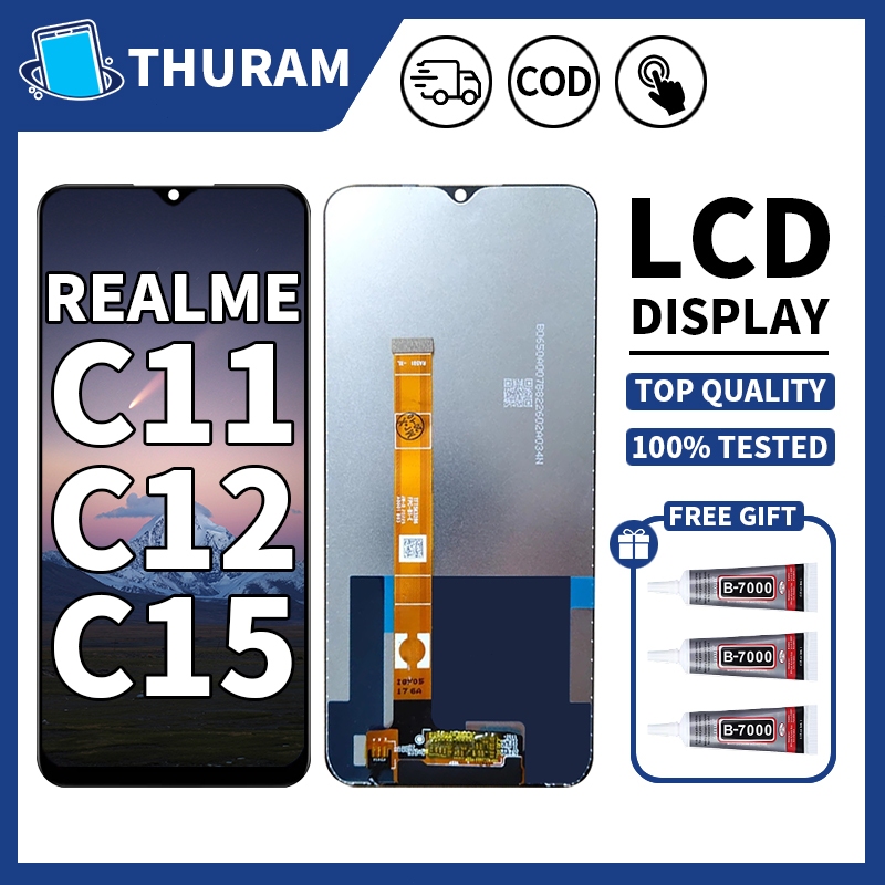 LCD for REALME C11/C12/C15/C11 2021/OPPO A15/A15S Digital Touch Screen ...