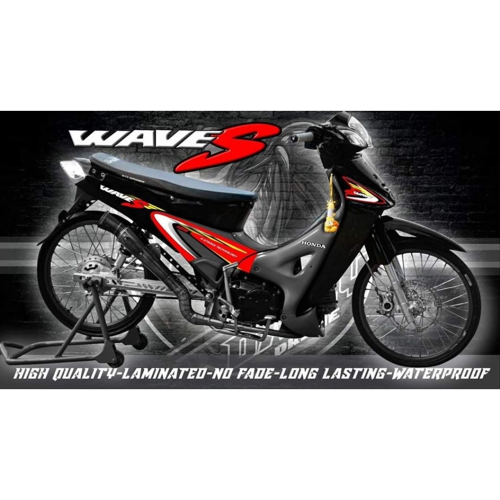 HONDA WAVE S 125 STOCK DECALS | Shopee Philippines