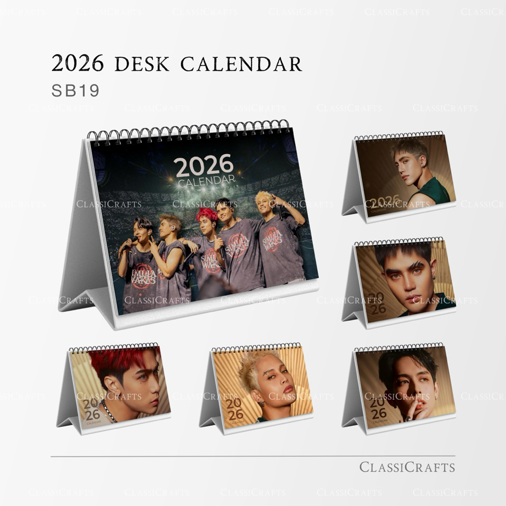 ClassiCrafts SB19-Inspired 2026 A5 Calendar | Handmade Desk Planner ...