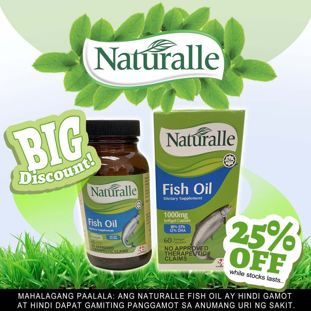 NATURALLE Omega-3 Fish Oil 60s – 25% OFF! Expiry: Sept 30, 2026 ...