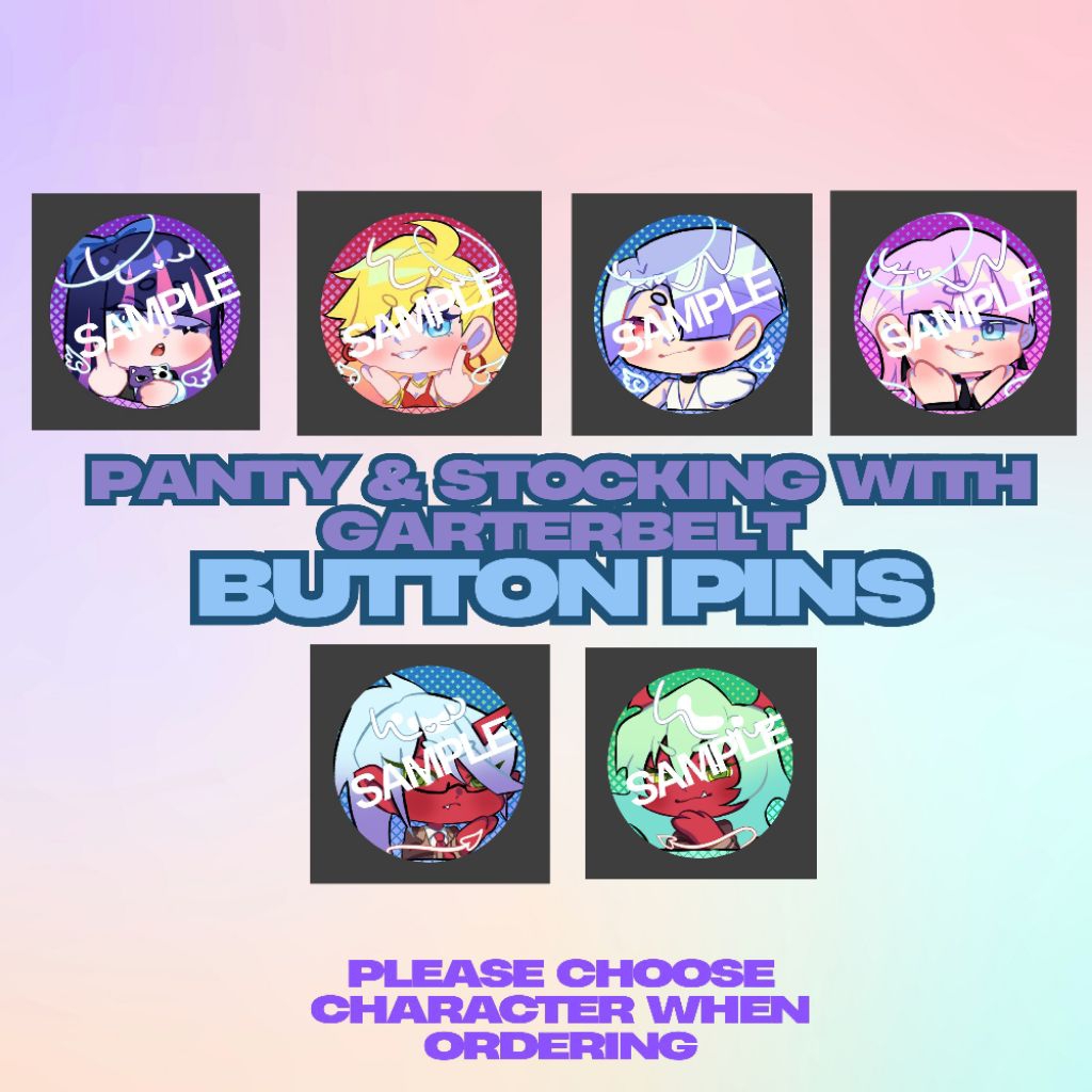 Panty & Stockings Anime Pin | Shopee Philippines