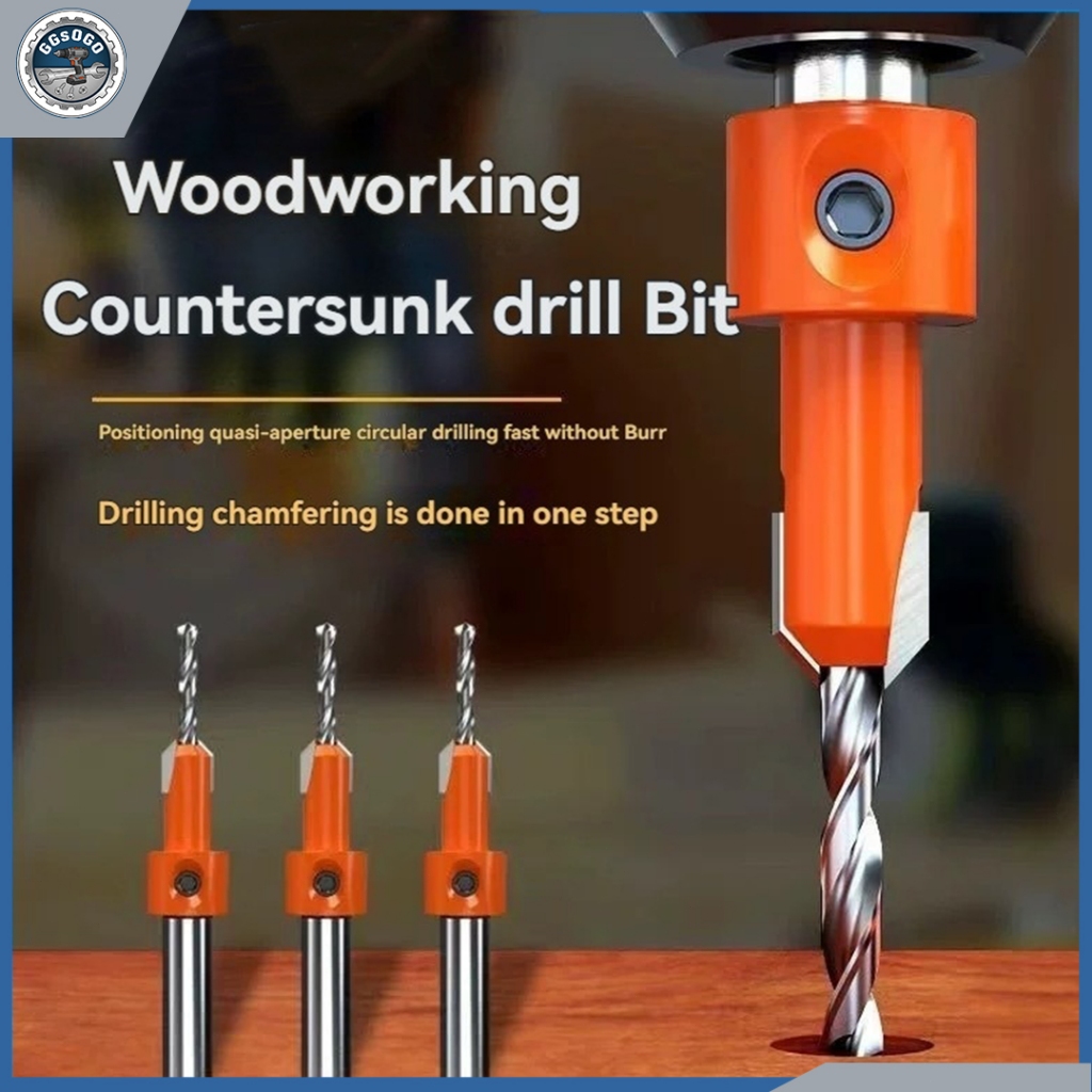 8/10MM Shank HSS Countersink Drill Bit Woodworking Router Bit set ...