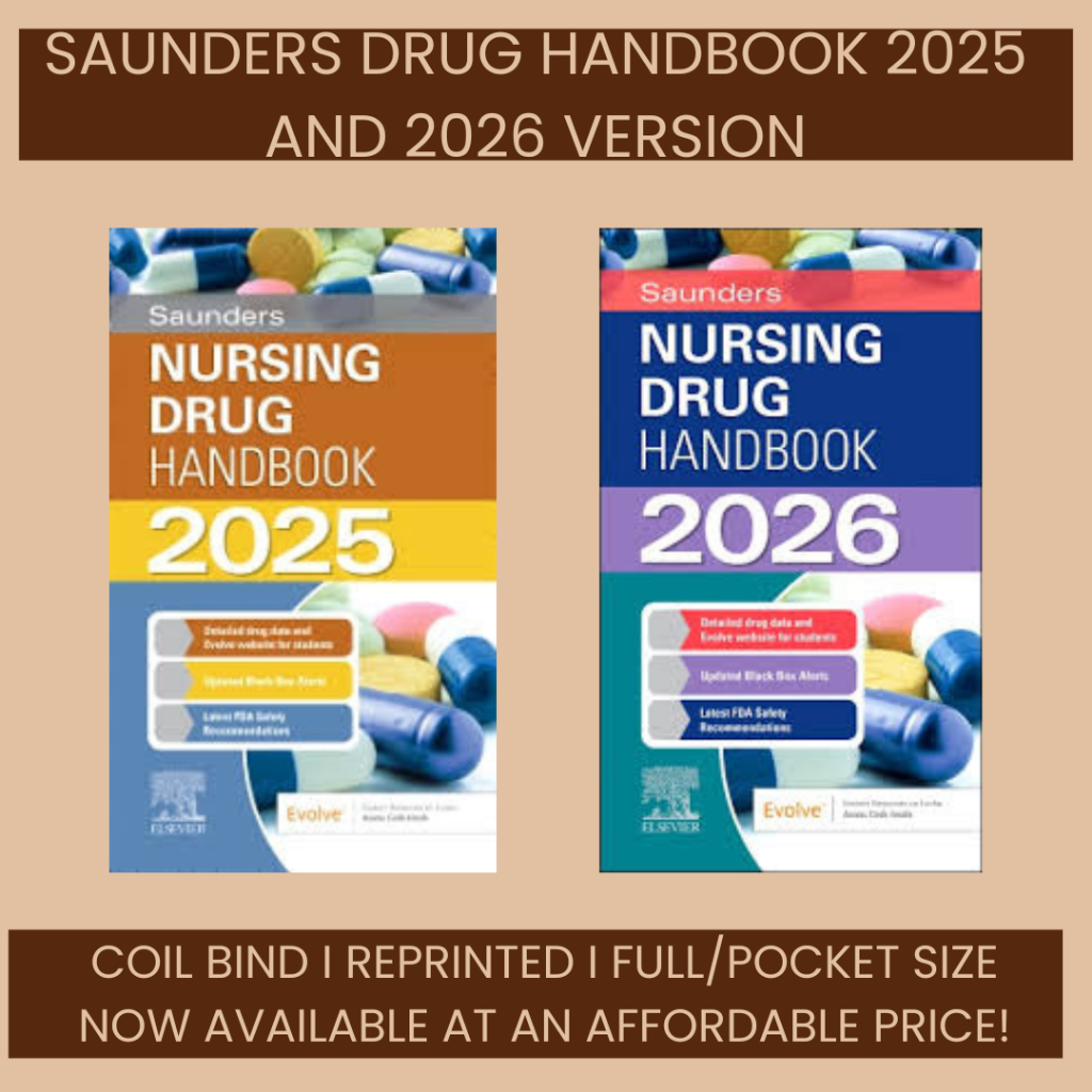 SAUNDERS DRUG HANDBOOK 2025 AND 2026 VERSION | Shopee Philippines