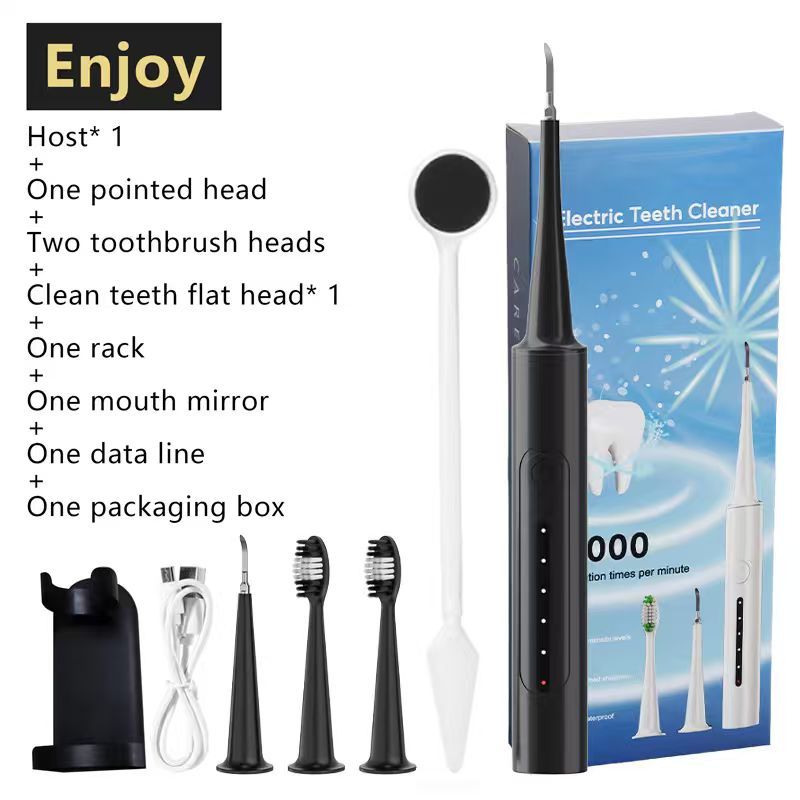 Portable Electric Tooth Cleaner with 5 Adjustable Modes and 2 ...