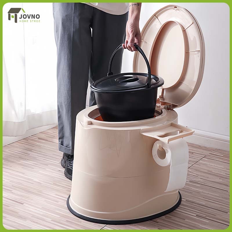 JOVNO Portable Toilet For Adult With Inner Bucket Household Thickened ...