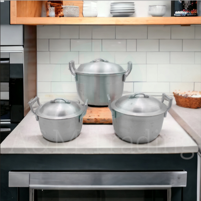 CALDERO / KALDERO MAKAPAL Aluminum Pot Double Handle | Shopee Philippines