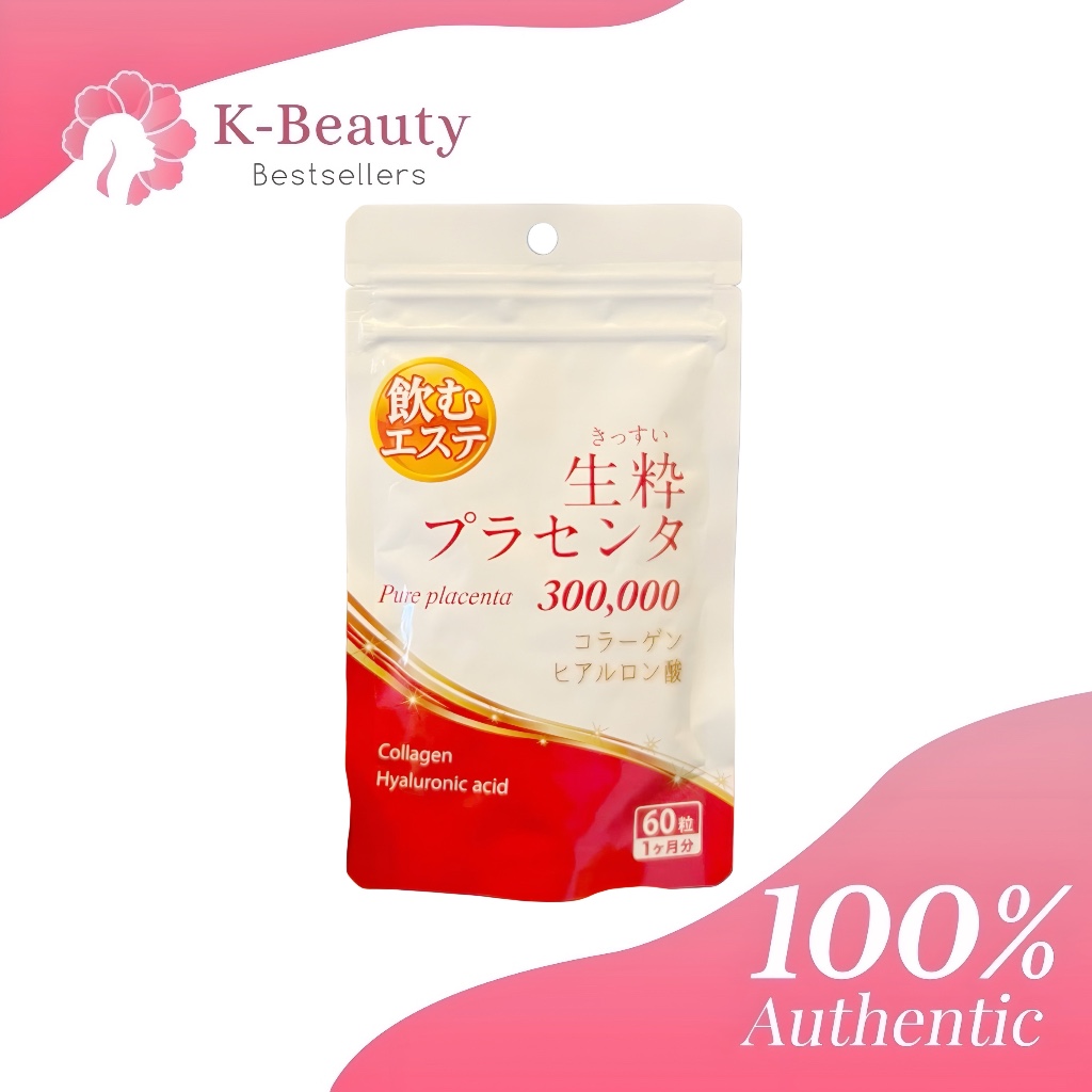 Kissui Pure Placenta 300000 Collagen & Hyaluronic Acid 30 Days (60 ...