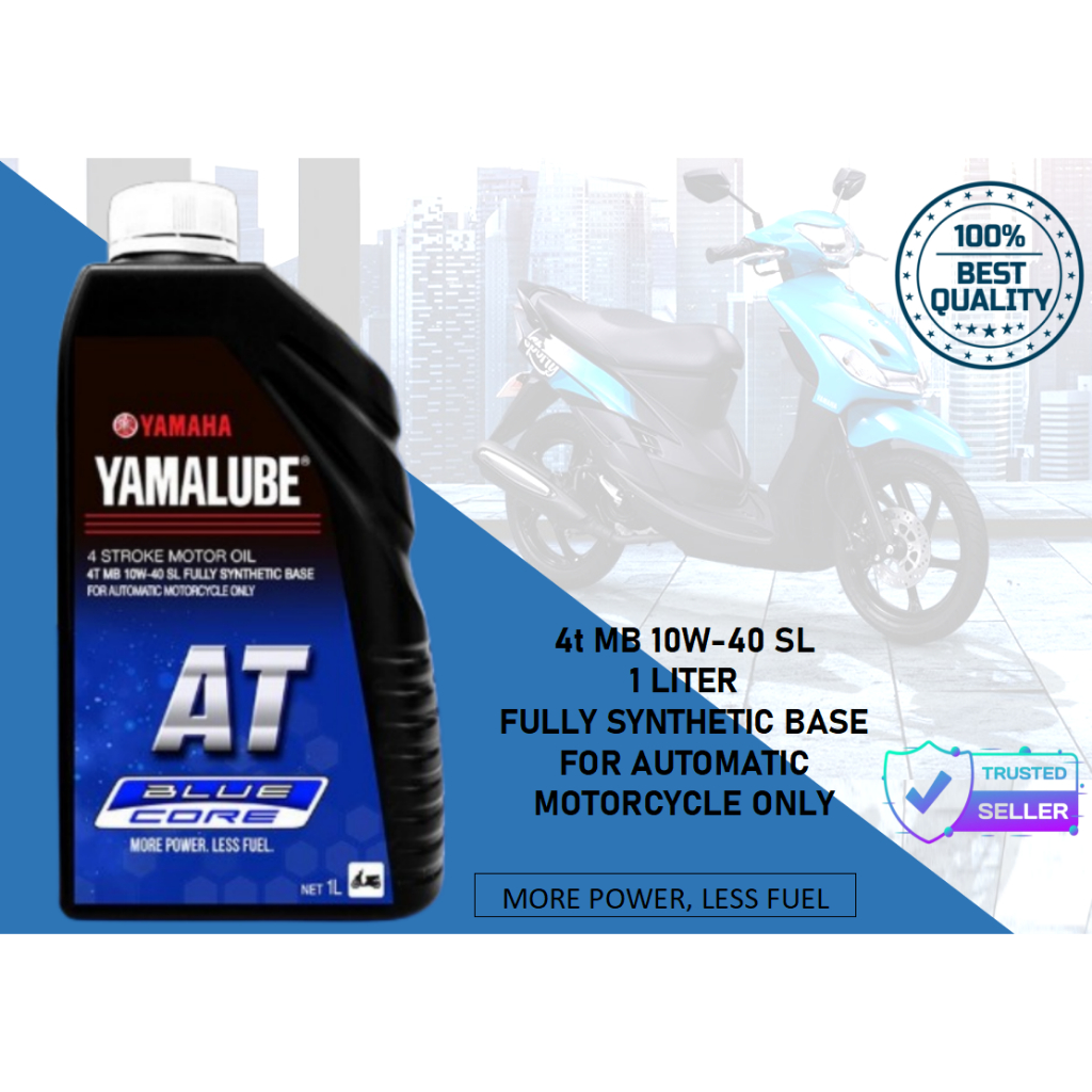 YAMALUBE MOTORCYCLE OIL BLUE CORE 1L 4T MB 10W-40 SL FULLY SYNTHETIC ...