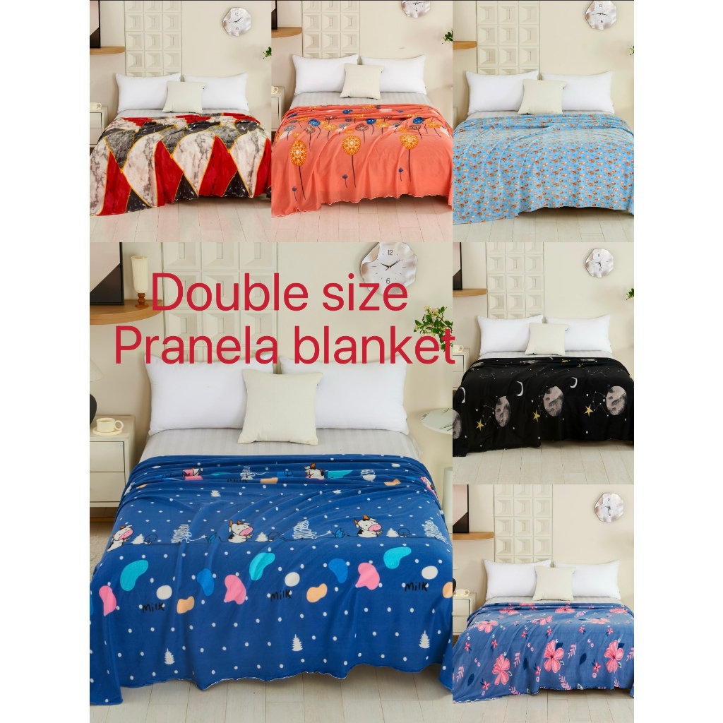 TNC Double size cumot pranela blanket kumot Colorful Printed (Malambot ...