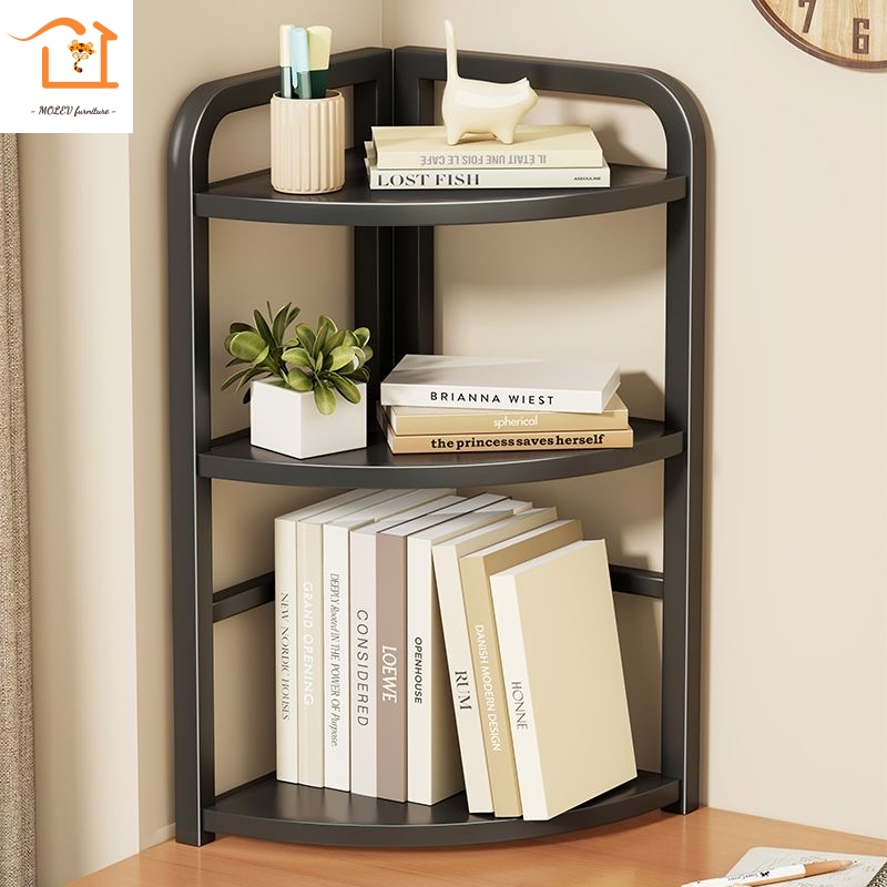Black Desktop Corner Storage Rack 3/4/5 Layers Corner Rack Kitchen ...
