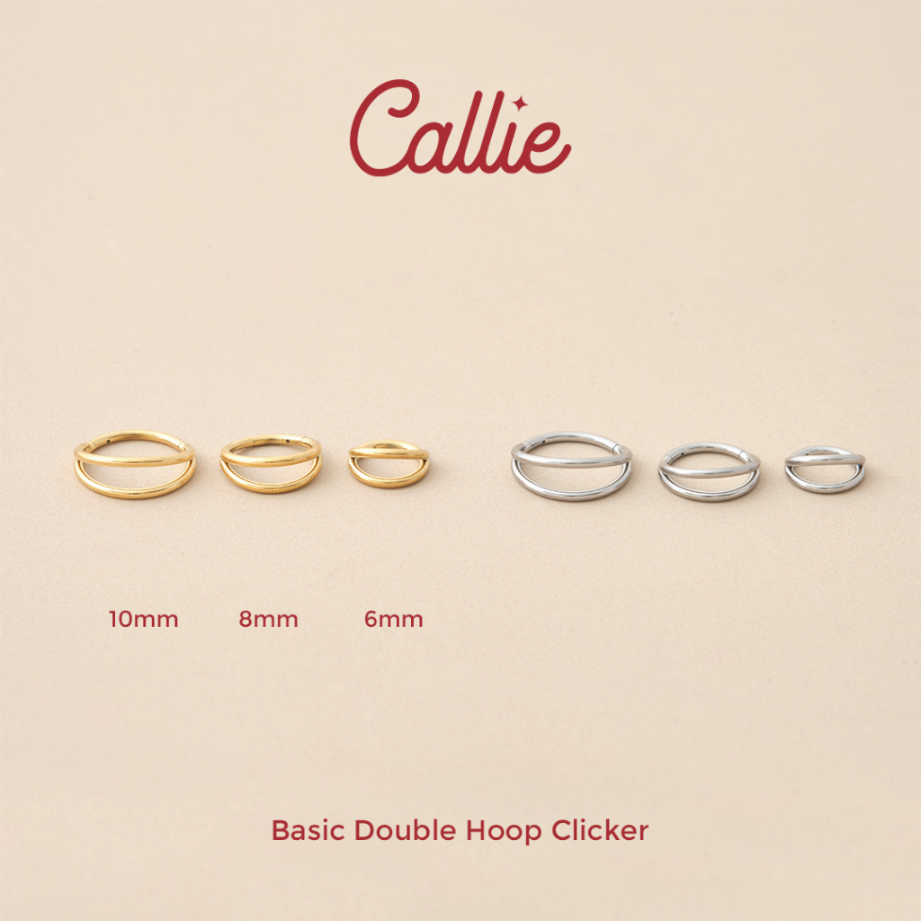 Callie 1 Piece Stainless Steel Plain Conch Double Hoop Clicker [SOLD ...