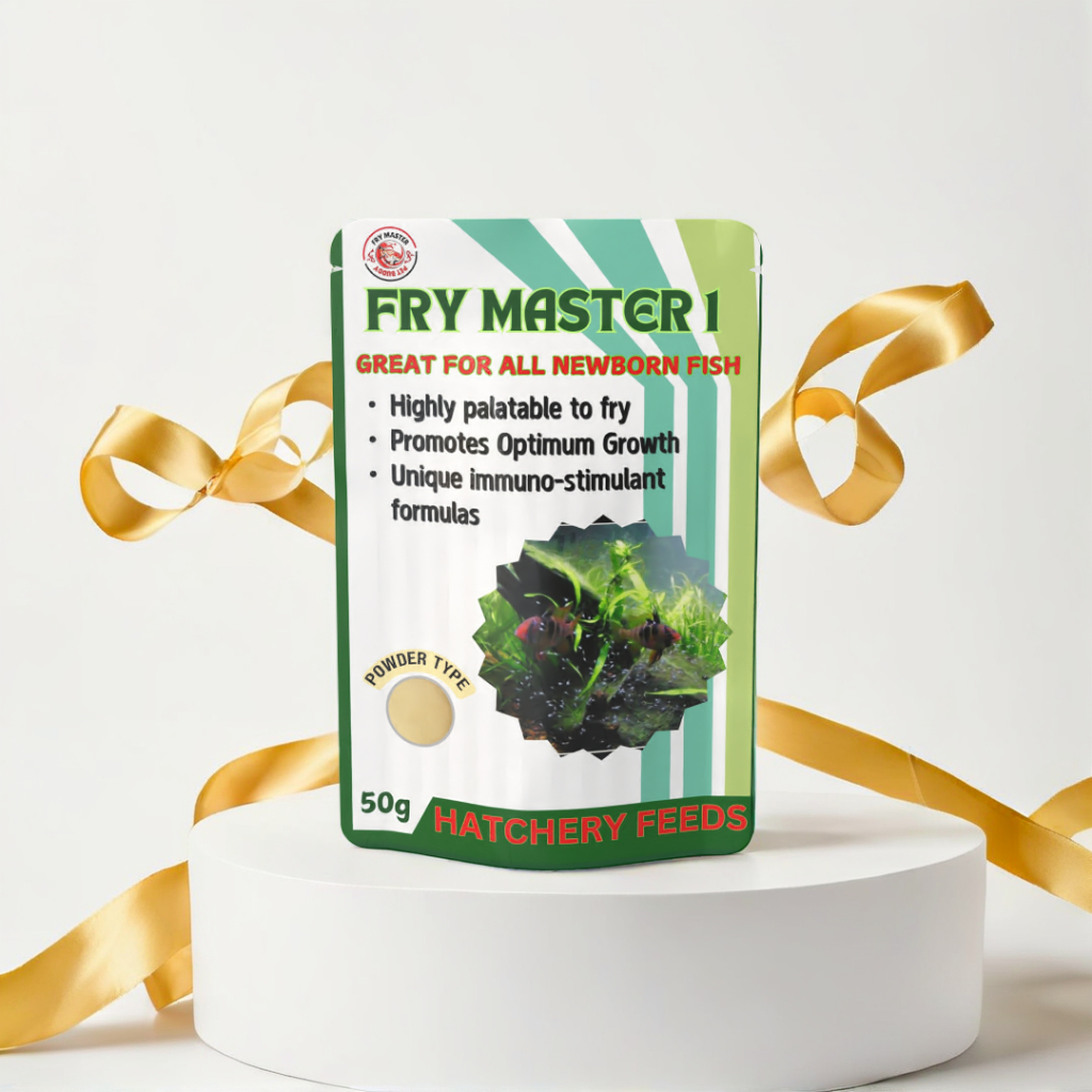 Fry Master 1 premium hatchery feeds fish 50g | Shopee Philippines