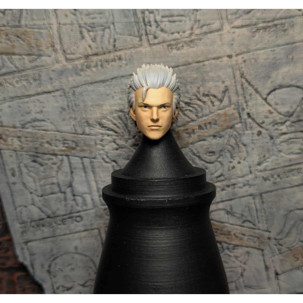 Vergil DMC head sculpt for Marvel Legends 1:12 (Please read the ...
