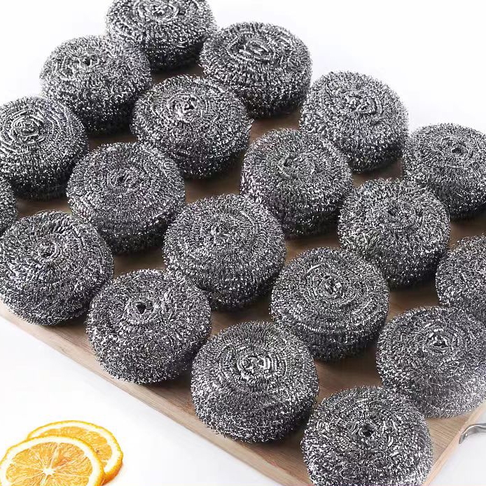(SHI)12pcs Steel Wool Scrubber Metal Scouring Pad Stainless Steel ...