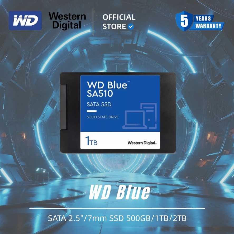Western Digital WD Blue 500GB/1TB/2TB SA510 SATA 2.5inch | 7mm Cased ...
