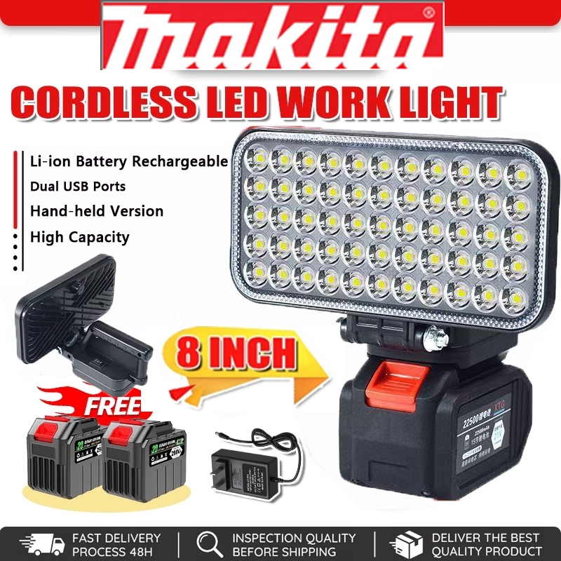 8 inch Cordless Work Light LED Work Light Emergency Light Spotlight ...