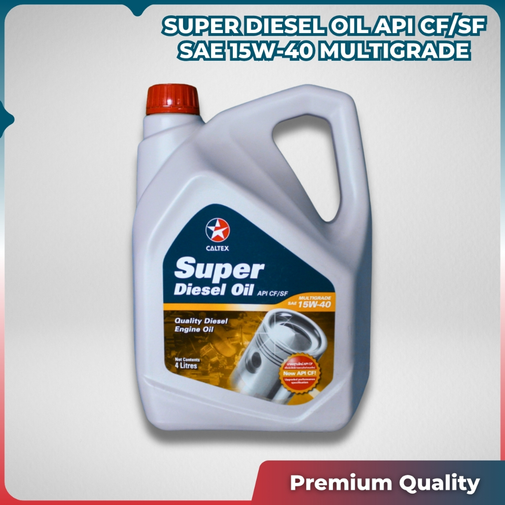 CALTEX Super Diesel Engine Oil SAE 15W-40 Multigrade - 4 Liters ...