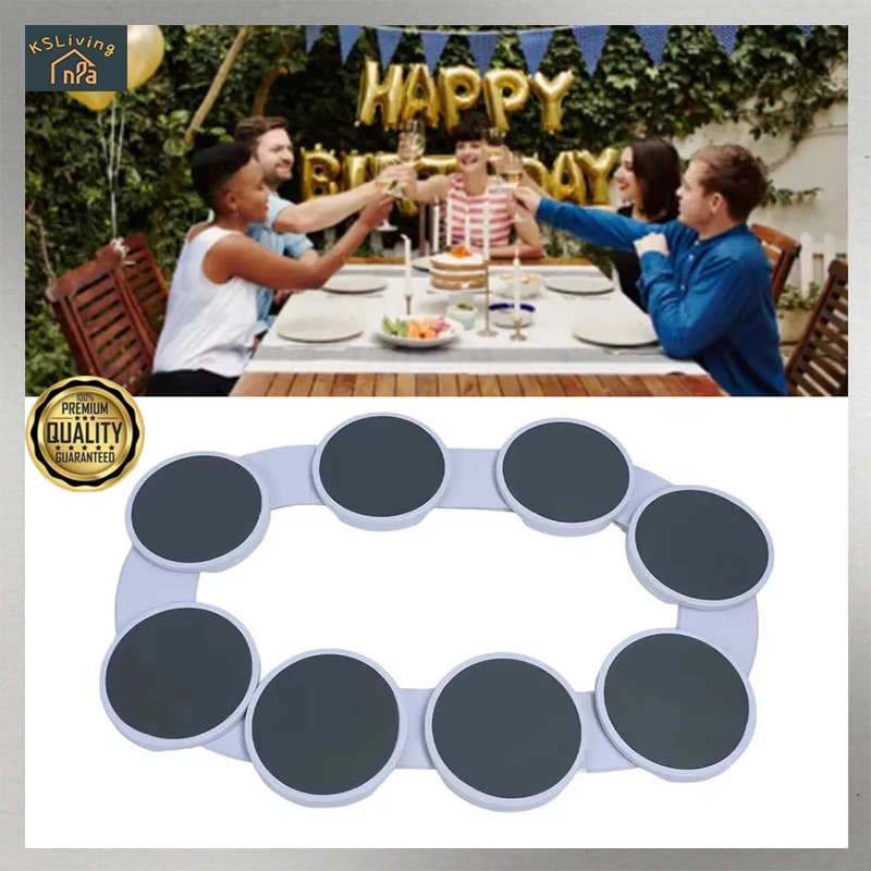 2-8Pcs Dining Table Rotating Tray Portable Expandable Tray 360°Rotating ...