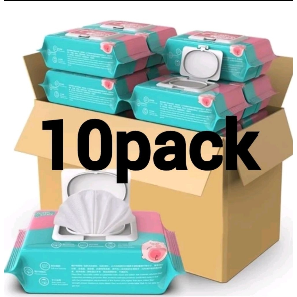 10Packs Baby Wipes 80 pcs per pac Non alcohol Runbeier Organic safety ...