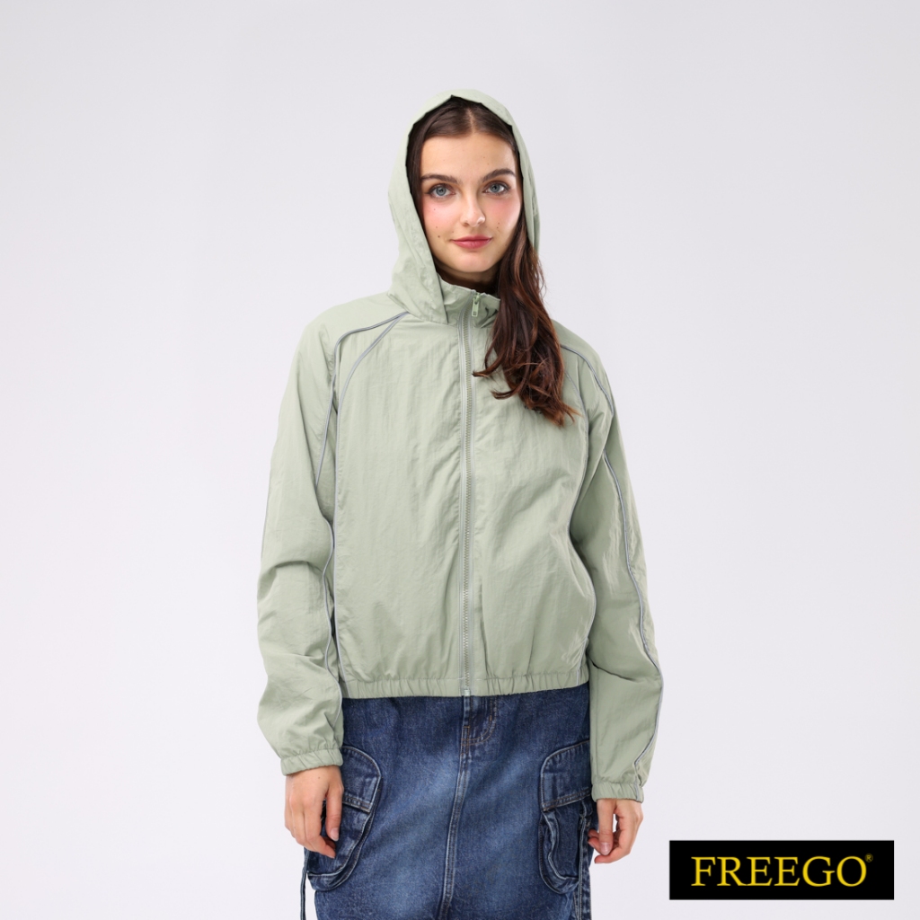 Freego Ladies Long Sleeve Jacket W/ Hood APT10-0066 | Shopee Philippines