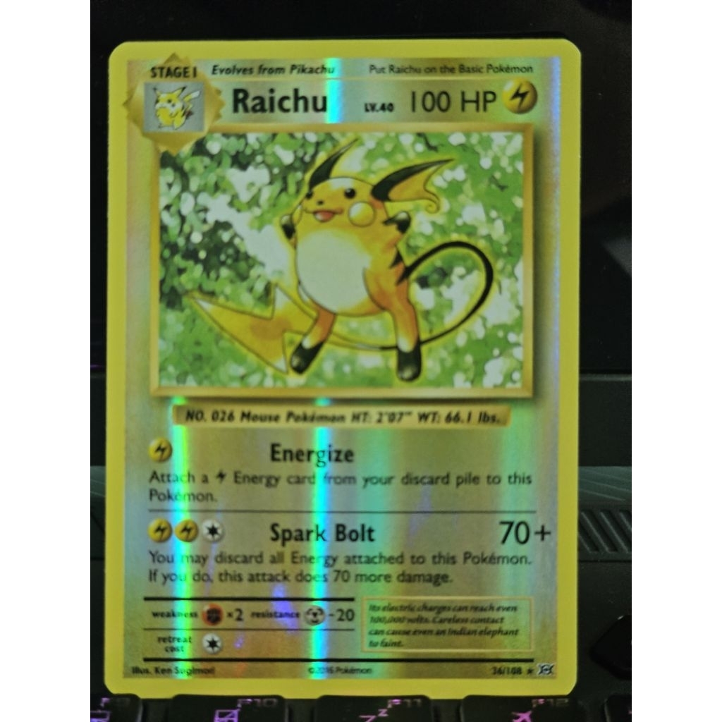 Raichu [Reverse Holo] #36 evolutions | Shopee Philippines