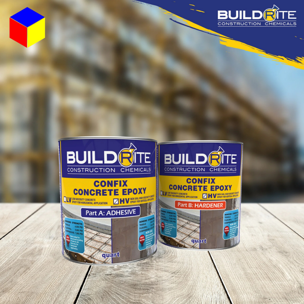 Buildrite Confix Concrete Epoxy HV (Quart) High Viscosity Concrete ...