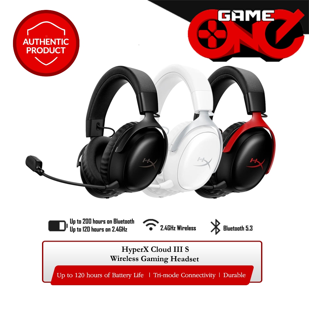 HyperX Cloud III S Wireless Gaming Headset for PC, PS5, PS4, Nintendo ...