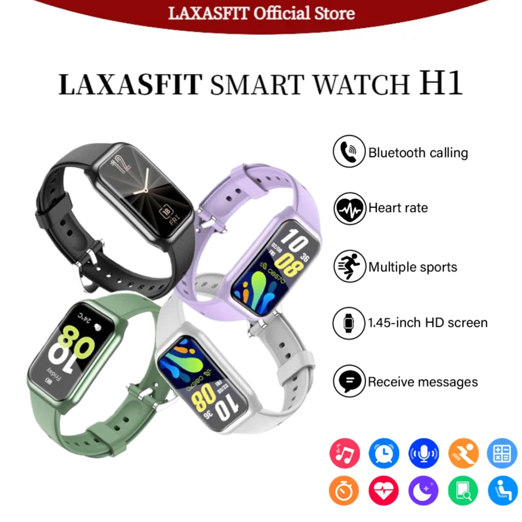 Laxasfit SmartWatch H1 Smart Band | Heart Rate Monitor |Men Women Smart ...