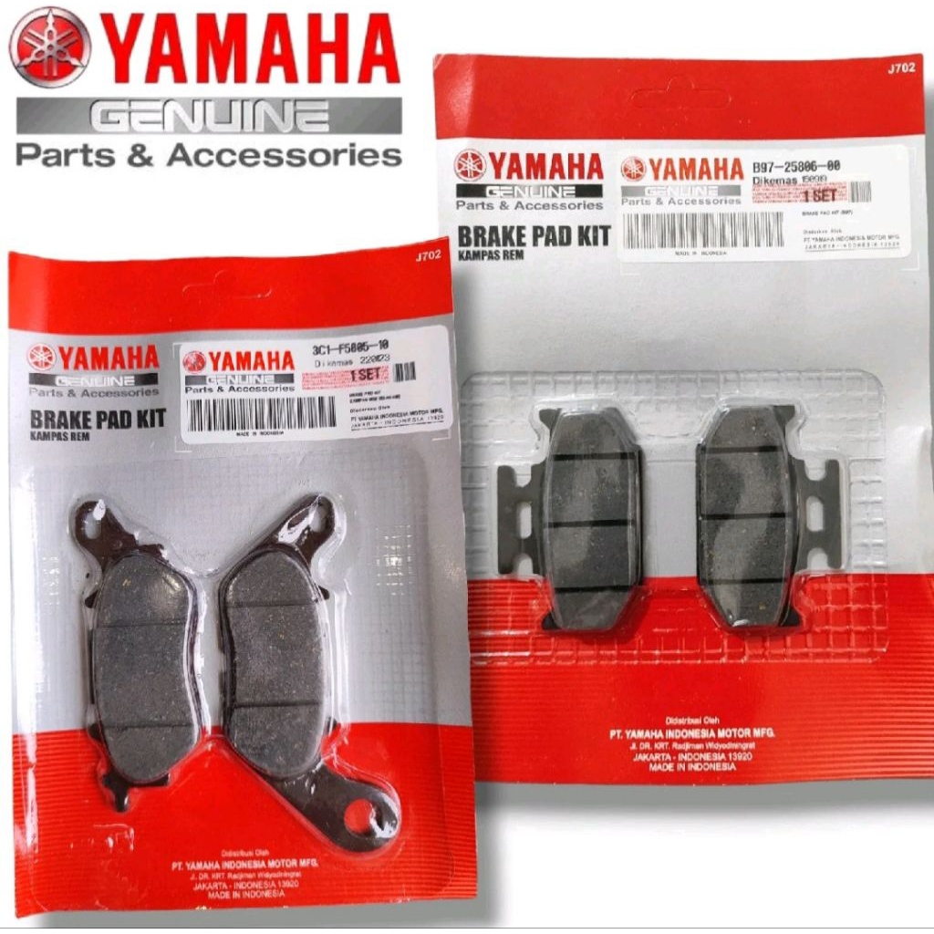 Yamaha R15 V3 Set Best Buy Genuine Brake Pad Front & Rear Kit for R15 v ...