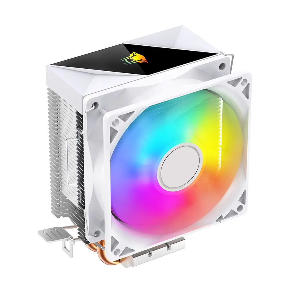 Jungle Leopard KF420 Digital ARGB CPU Cooler Black / White 4 Heat Pipes ...