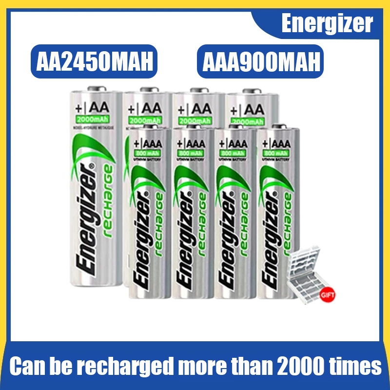 Energizer Rechargeable Battery Set with Smart LCD Display AA /AAA ...