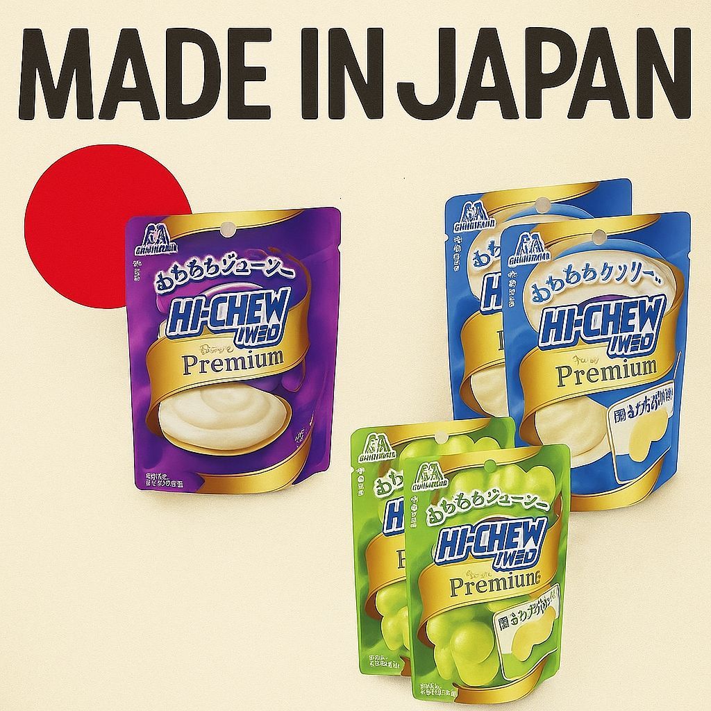 Morinaga Hi-Chew Premium 3 flavors, 35g each (grape, yogurt, shine ...