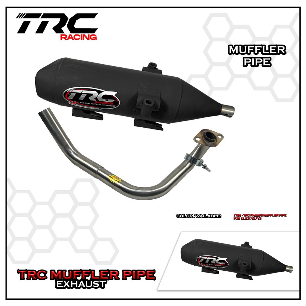 TRC Racing Power Pipe Honda Click v2 125 150 Muffler Exhaust 1730 ...