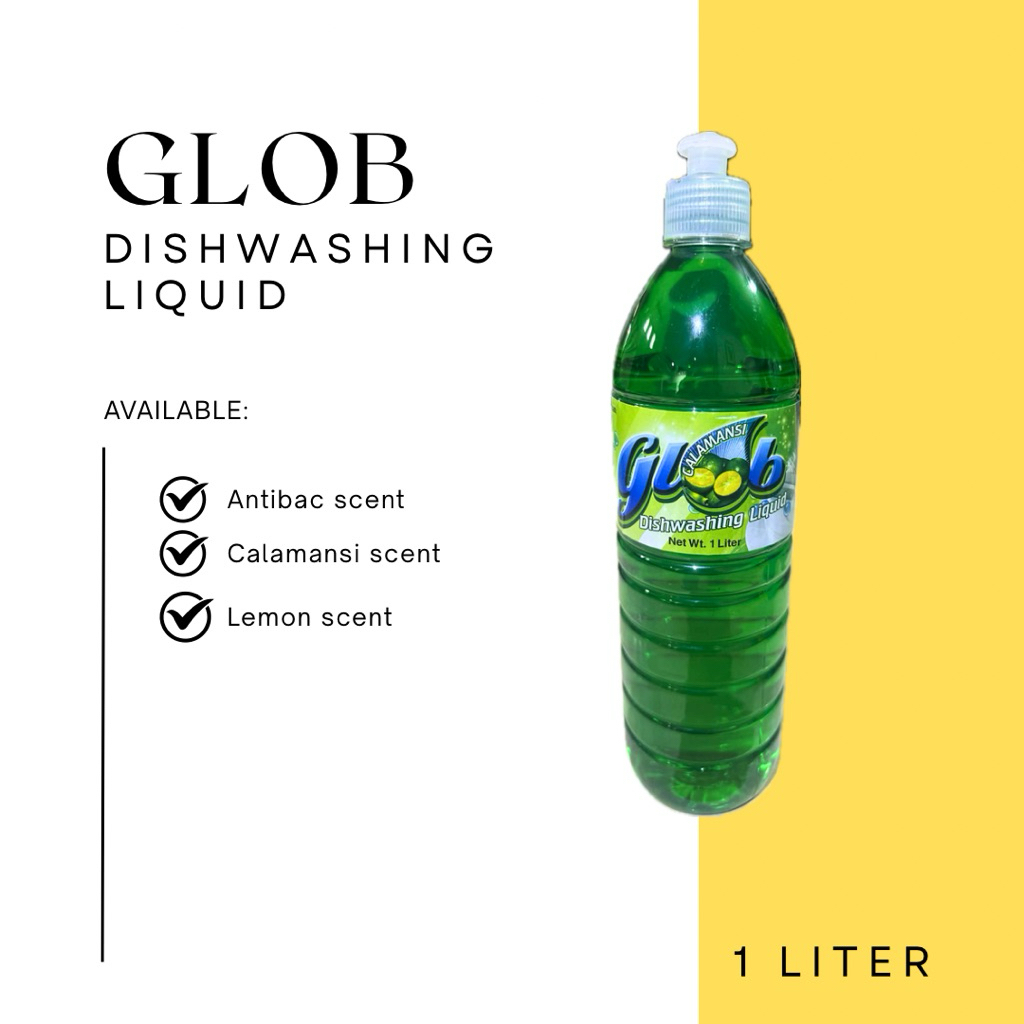 Glob DISHWASHING LIQUID 1 Liter size | Shopee Philippines