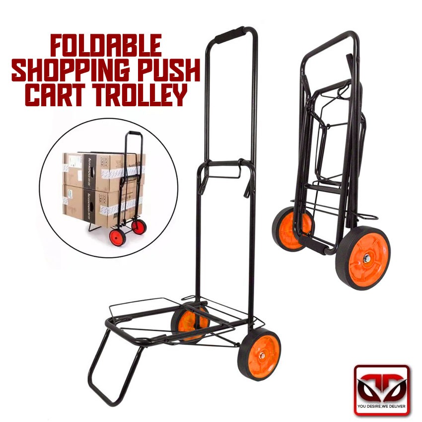D&D Foldable Shopping Push Cart Trolley | Shopee Philippines