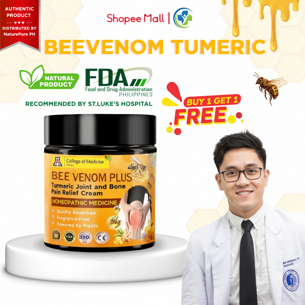 [SALE 60%] Bee Venom Plus Cream 60g – Arthritis Pain Relief & Joint ...