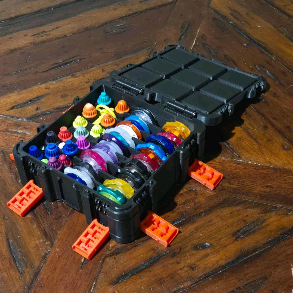 Beyblade X Ratchet storage divider & Bit Storage Gridfinity Bins ...