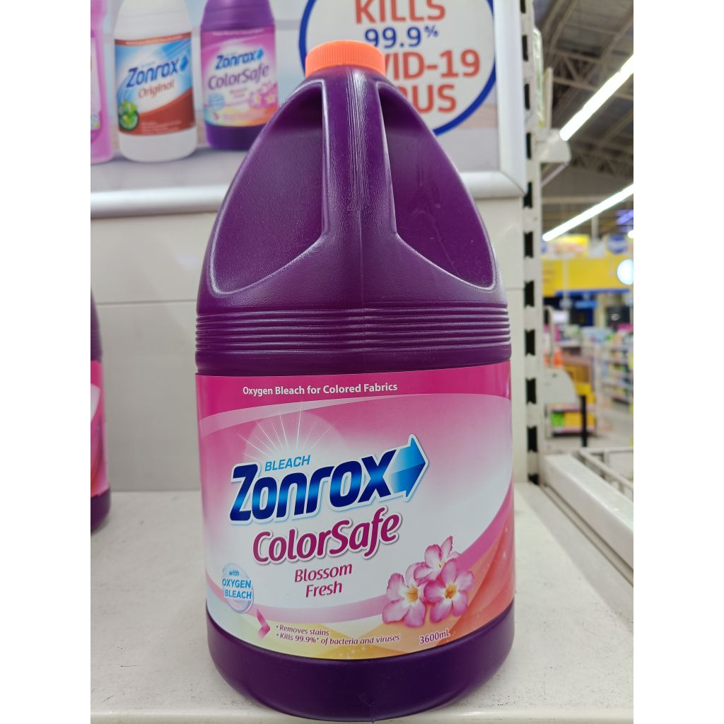 Zonrox Bleach ColorSafe Blossom Fresh 3600ml | Shopee Philippines