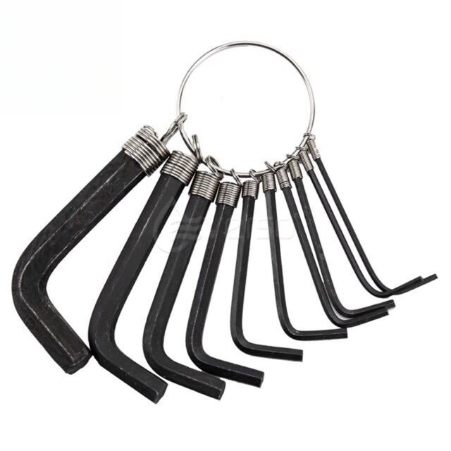 10PCS Hex Key Set on Ring (1.5mm to 10mm) Allen Wrench | Shopee Philippines