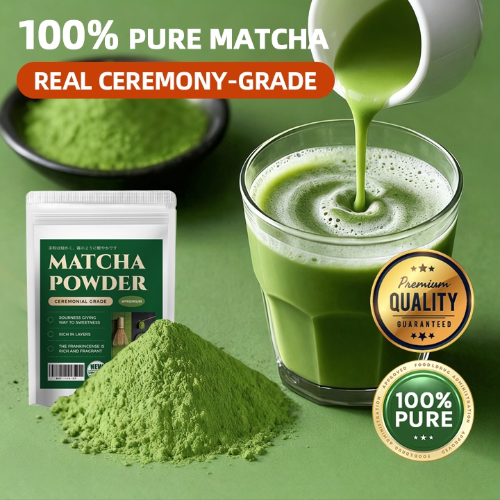 Unsweetened pure matcha powder 100g/200g/500g ceremonial grade green ...