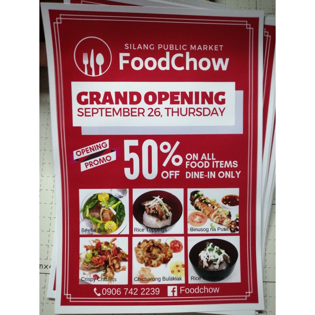 Flyers Glossy | Flyers Bond Paper | Minimum of 100 pieces | Shopee ...
