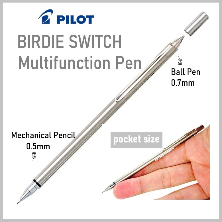 Pillot Birdie switch Multifunction pen Ballpoint pen 0.7mm + Mechanical ...